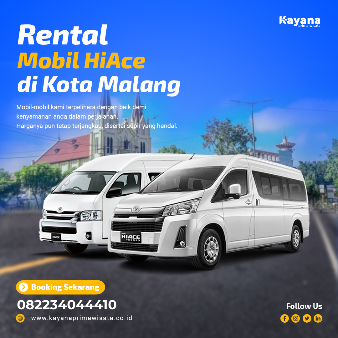 Harga Rental Hiace dan Elf Malang Termurah 2025 - Kayana Prima Wisata